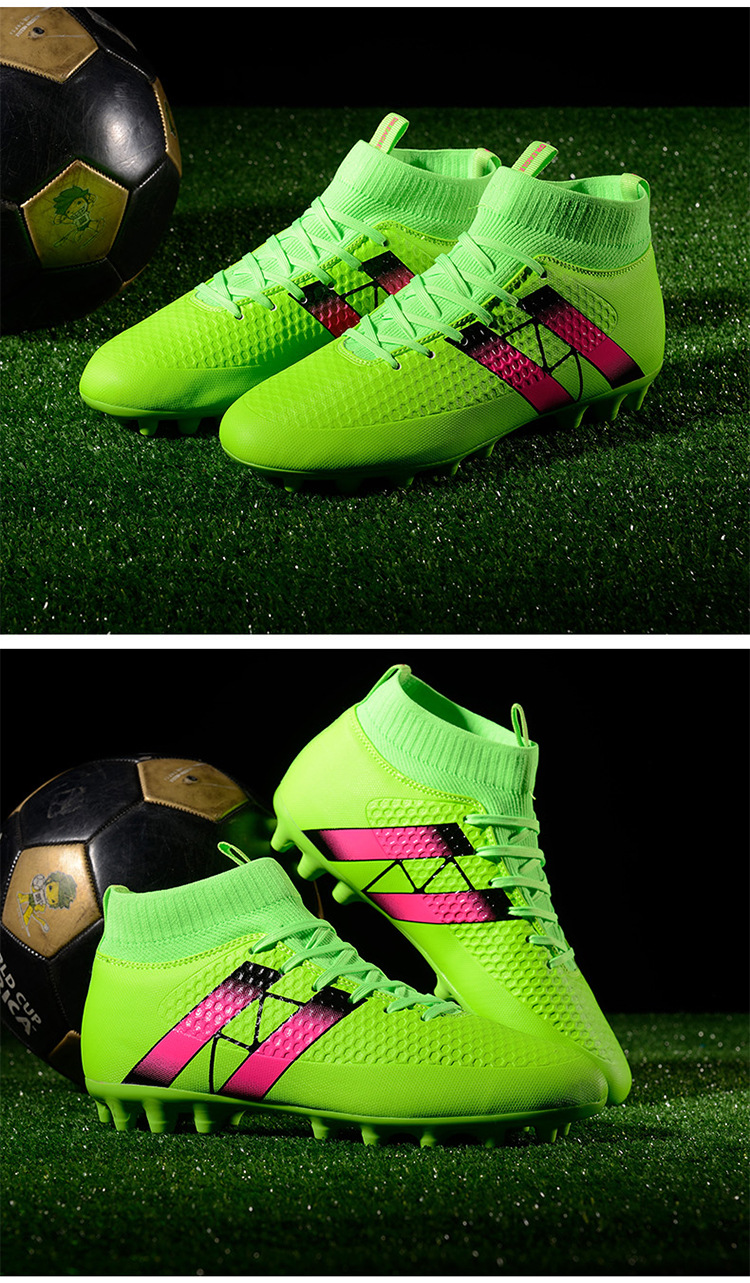 high top youth football cleats adult sock soccer boots lightweight men ...